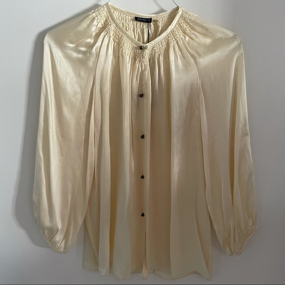 Magaschoni | Tops | Magaschoni Silk Three Quarter Dolman Sleeve Blouse ...